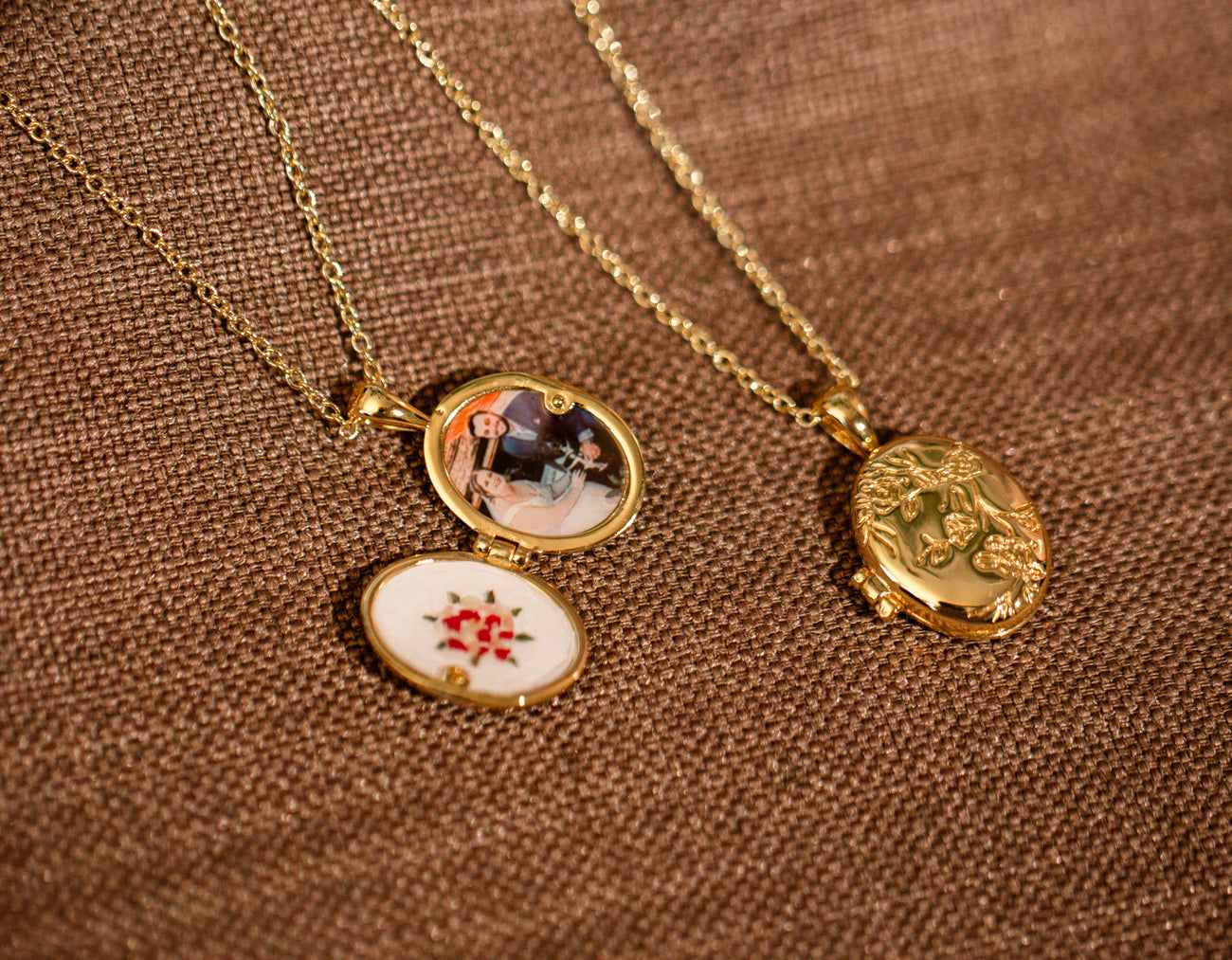 Custom Locket - Pressed Floral